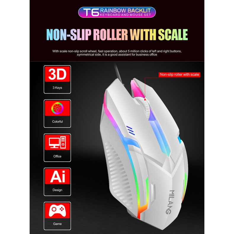 Gaming Keyboard Mice Keyboard Mouse Set Peripheral Mechanical E sports ...