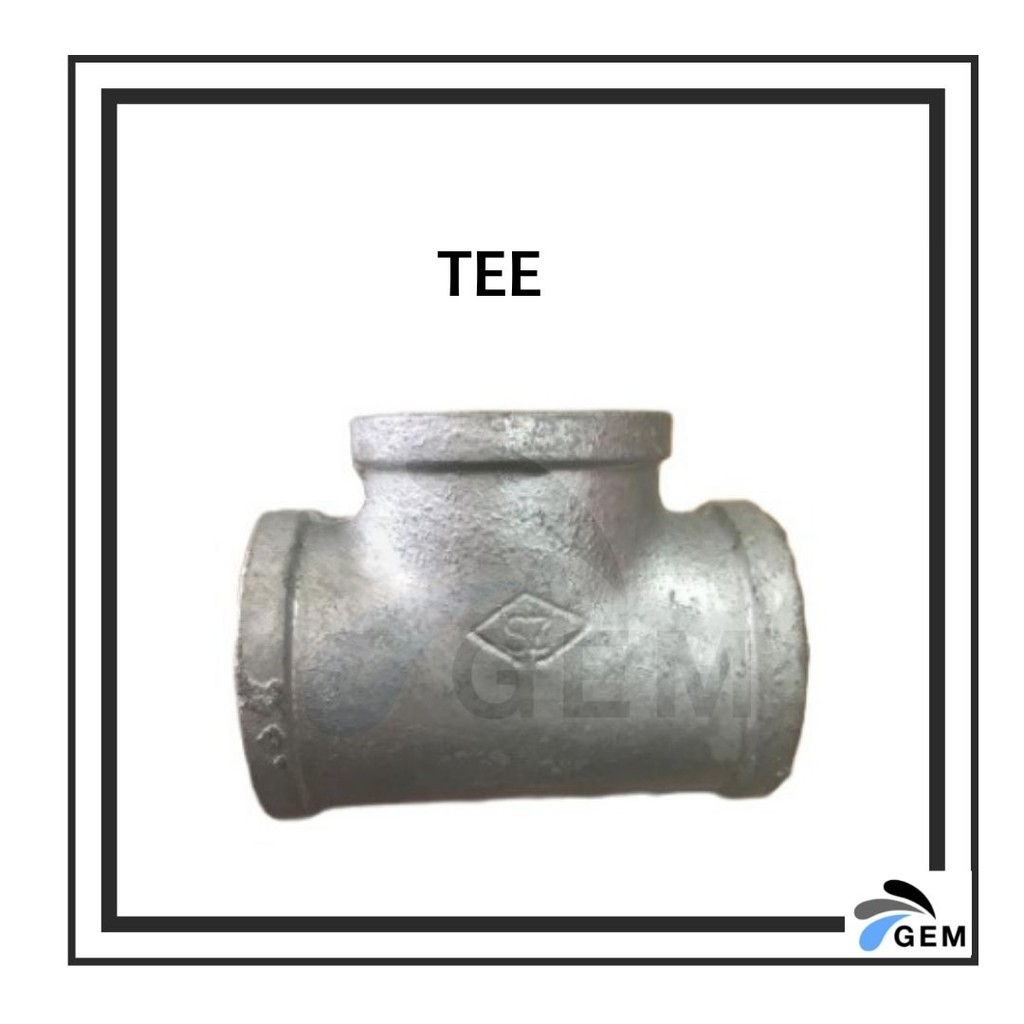 GI Fittings Pipe Tee (1 1/2", 1 1/4" & 3/4") | Shopee Philippines