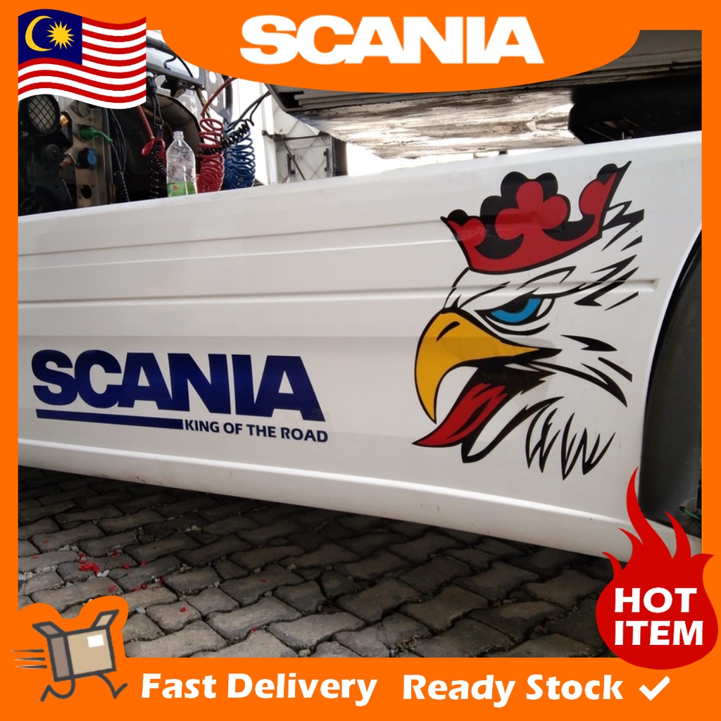 Sticker Tepi Skirting Scania/Tulisan SCANIA dan Logo Burung | Shopee ...