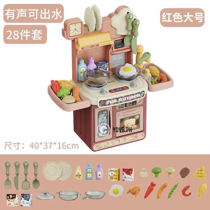 Realistic Cooking Kitchen Set with Sounds (Big) Toy Toys | Shopee ...