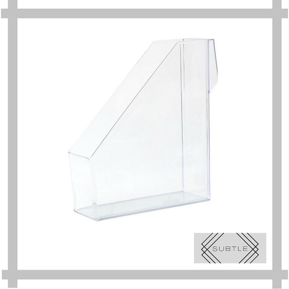 [Subtle] Minimalist Acrylic Slanted Office File Holder Organizer Desk ...