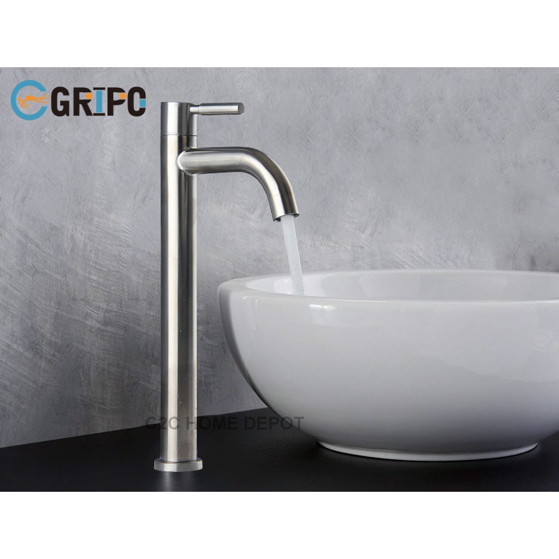 GRIPO 304 stainless table top lavatory faucet (GR718) | Shopee Philippines
