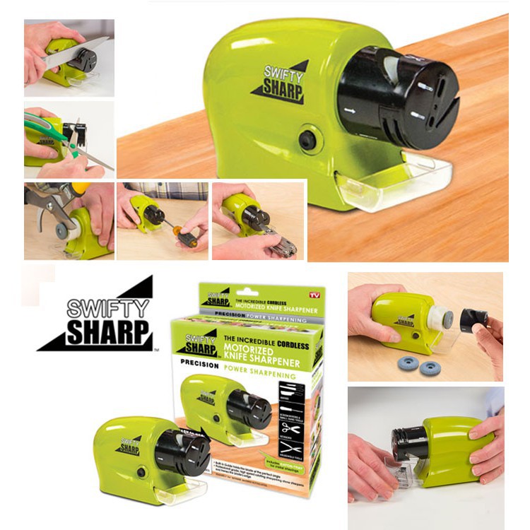 Swifty Sharp Kitchen Motorized Knife Sharpeners | Shopee Philippines