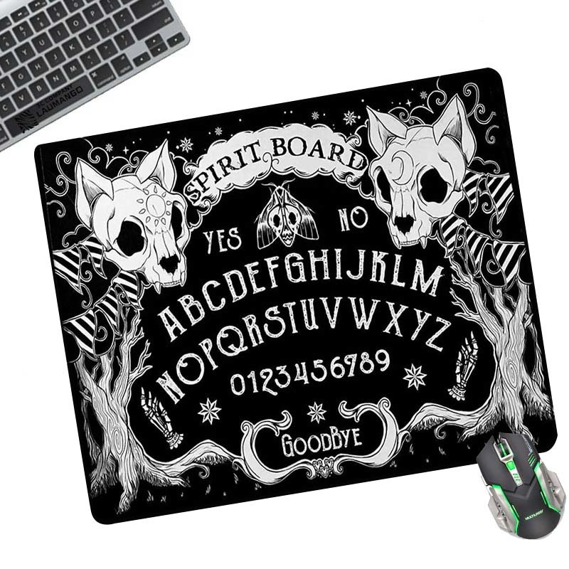 Small Black Ouija Board Mouse Pad Anime Gaming Accessories Keyboard ...