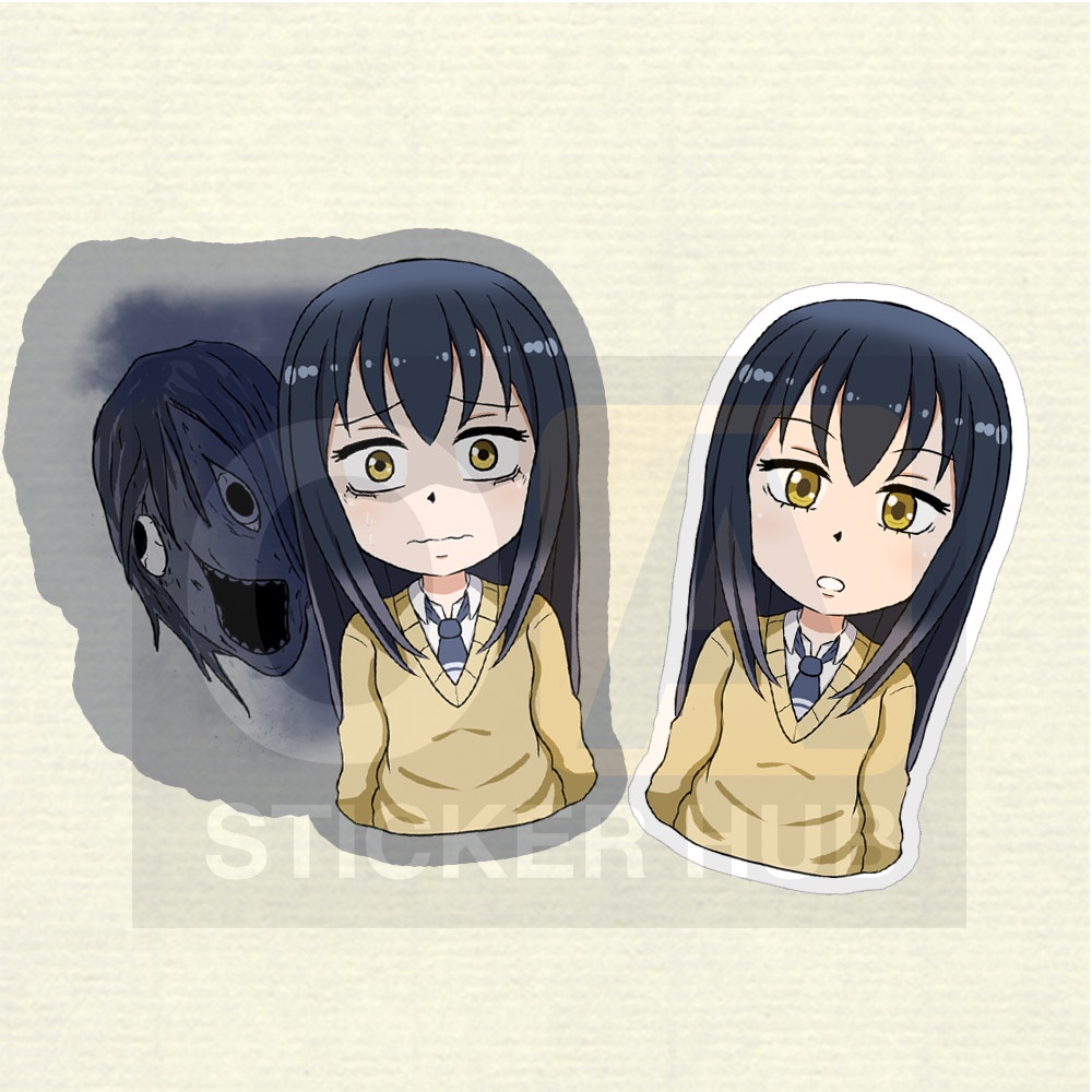 Mieruko-chan Miko Yotsuya fanart sticker pack | Shopee Philippines