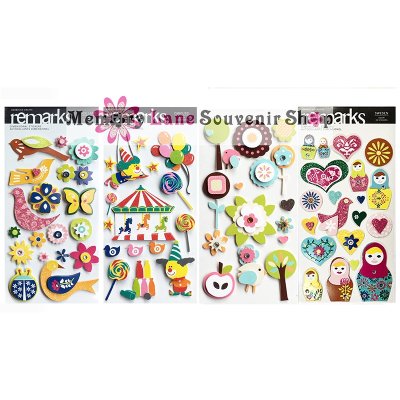 American Crafts Dimensional Stickers | Shopee Philippines