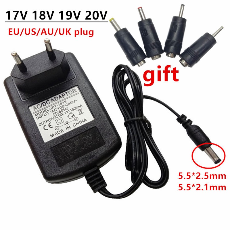 Universal AC DC power adapter 17V 18V 19V 20V ac/dc adaptor Supply 220v ...