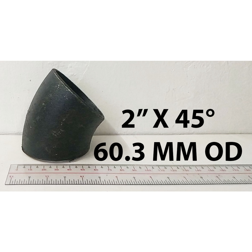 BI WELDING ELBOW 2" X 45° SCH40 BLACK IRON ( 60.3MM OUTSIDE DIAMETER ...