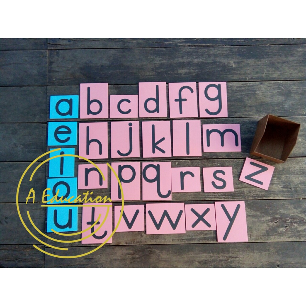Montessori Raba Letters Lowercase sand paper letters Montessori Large ...