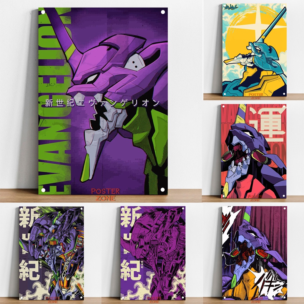 Eva Unit 01 Neon Genesis Evangelion Metal Poster TV Shows Movie Game ...