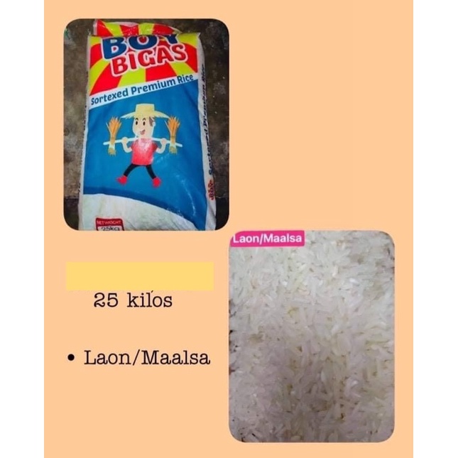 Bigas (Rice) 25kgs Magagandang Klase(Premium) | Shopee Philippines