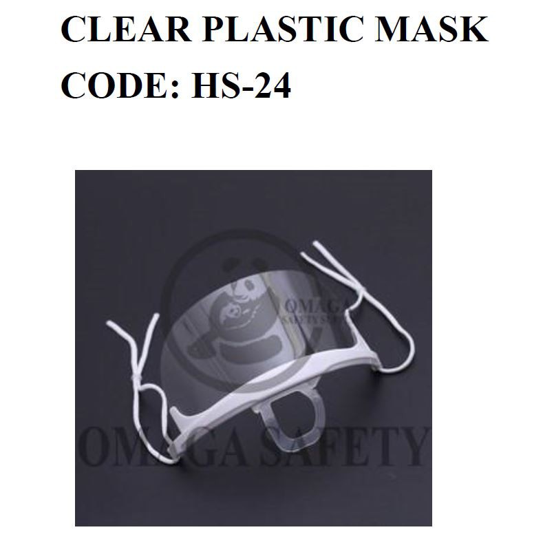 SAFETY CLEAR PLASTIC MASK HS-24 | Shopee Philippines