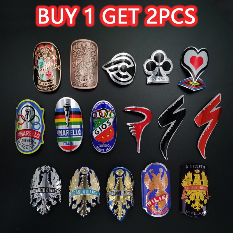 2 Pieces Bike Head Badge Decals Stickers FOR BMX Folding Bicycle MTB ...