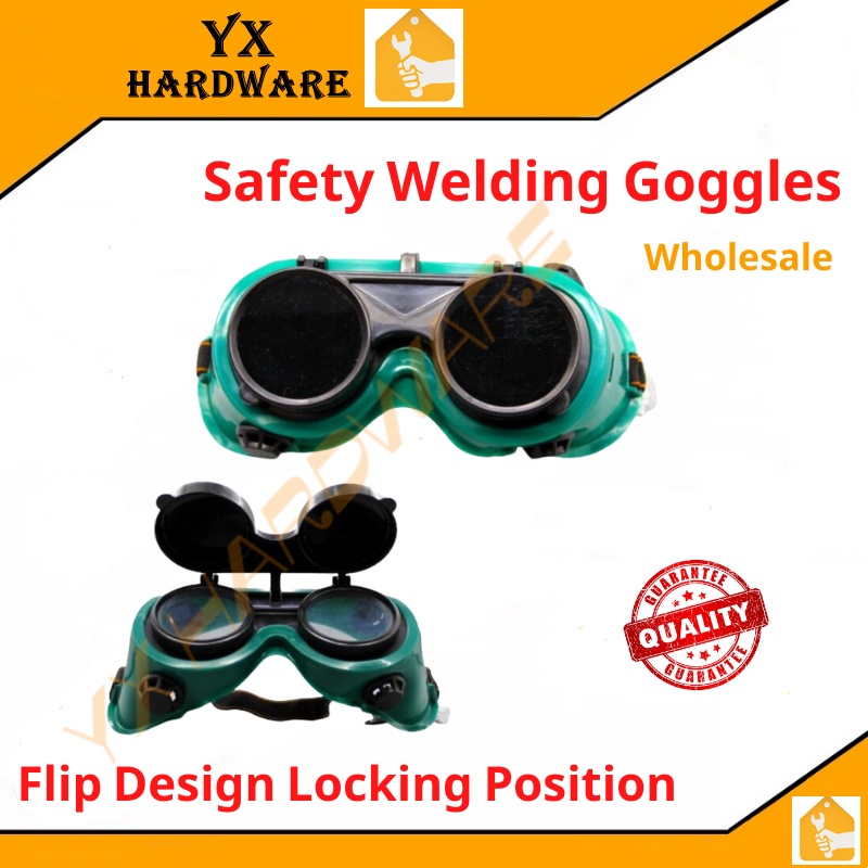 Welding Goggles Safety Welder Glasses Flip Up Combination High Impact Soldering Design | Shopee ...