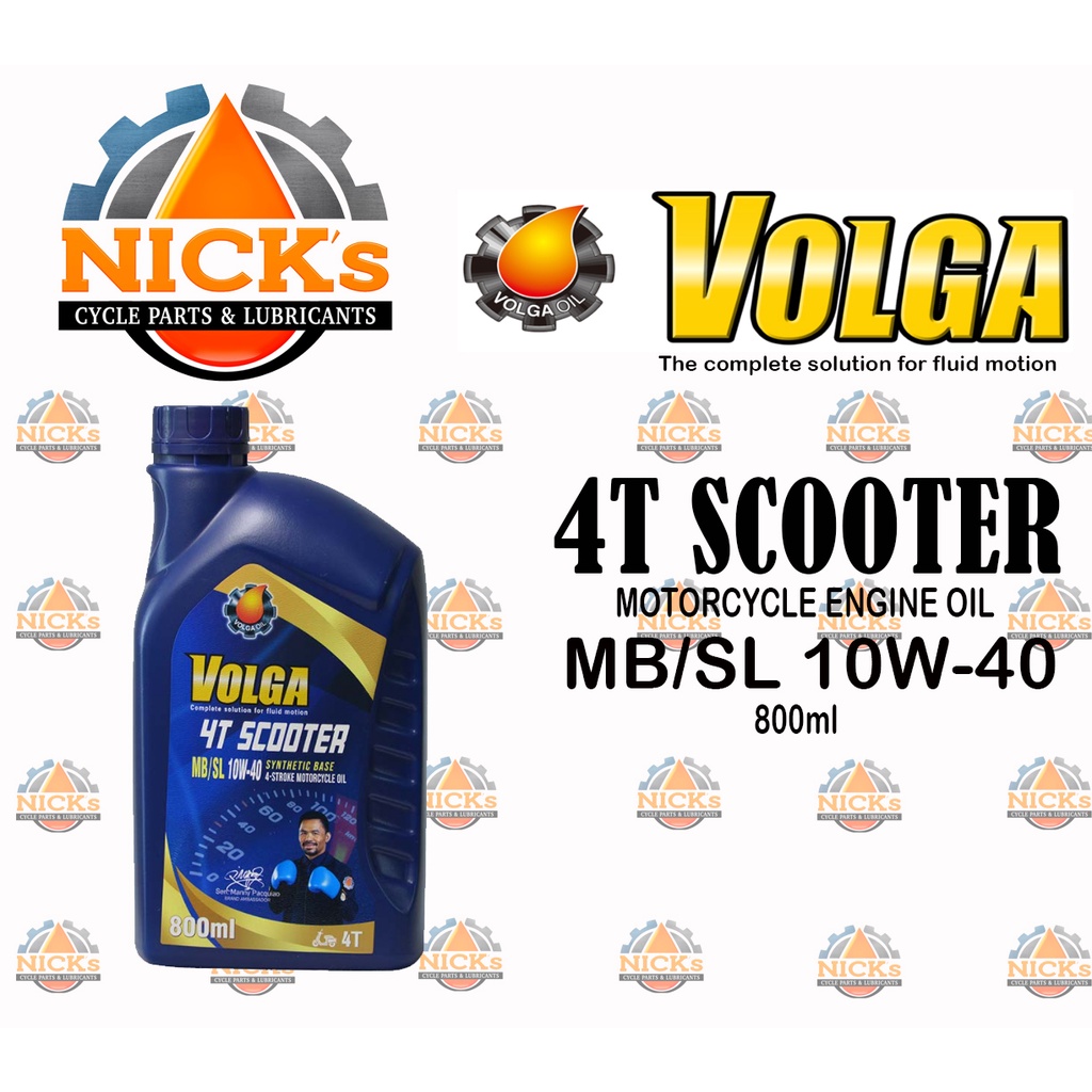 4T MB/SL SCOOTER 10W40 VOLGA MOTORCYCLE ENGINE OIL 800 ml | Shopee Philippines