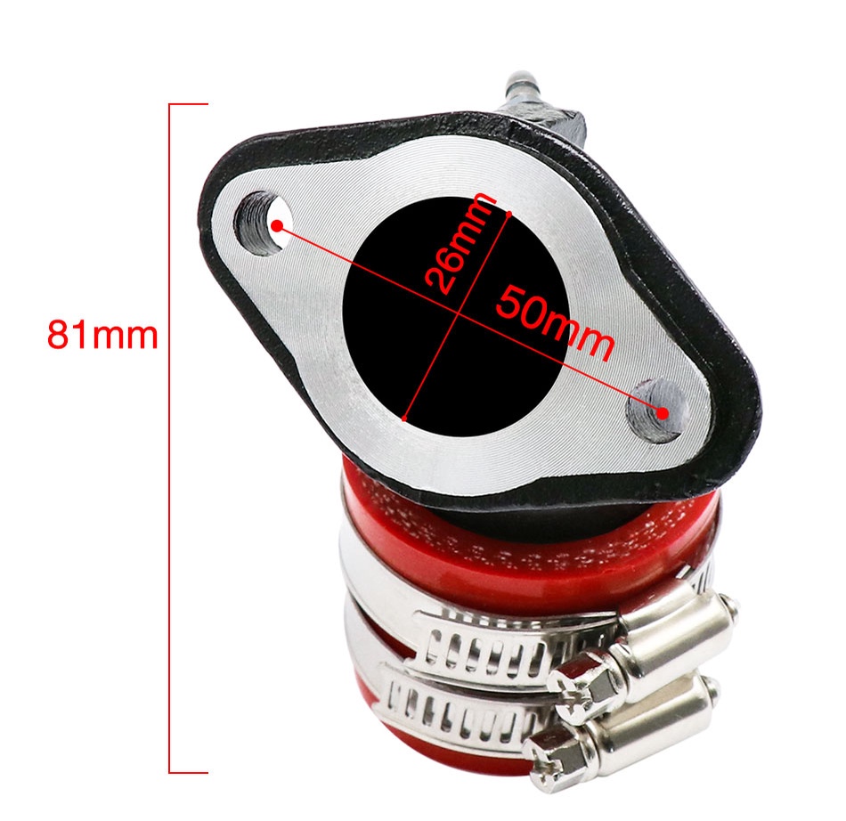 Motorcycle Carburetor Manifold Intake PIPE With 35mm Carburador Adapter ...
