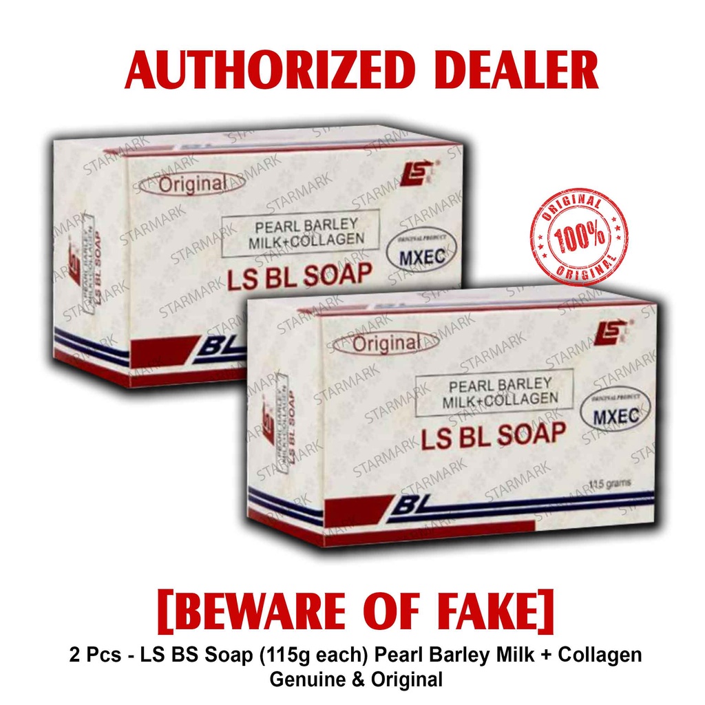 LS BL Soap Soaps 115g 115 grams each Pearl Barley Milk plus Collagen ...