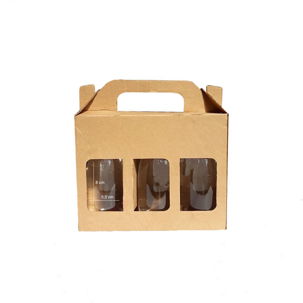 (10 Pcs) 350ml Bottle Box Cardboard Kale Bottle Box 350ml Drink Bottle ...