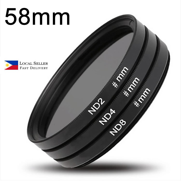 58mm ND Filter Neutral Density ND2 ND4 ND8 ND16 | Shopee Philippines