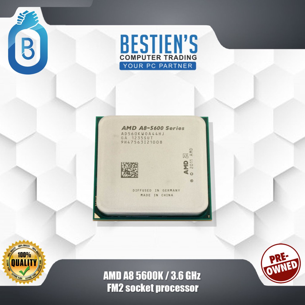 AMD A8 5600K / 3.6 GHz FM2 socket processor | Shopee Philippines