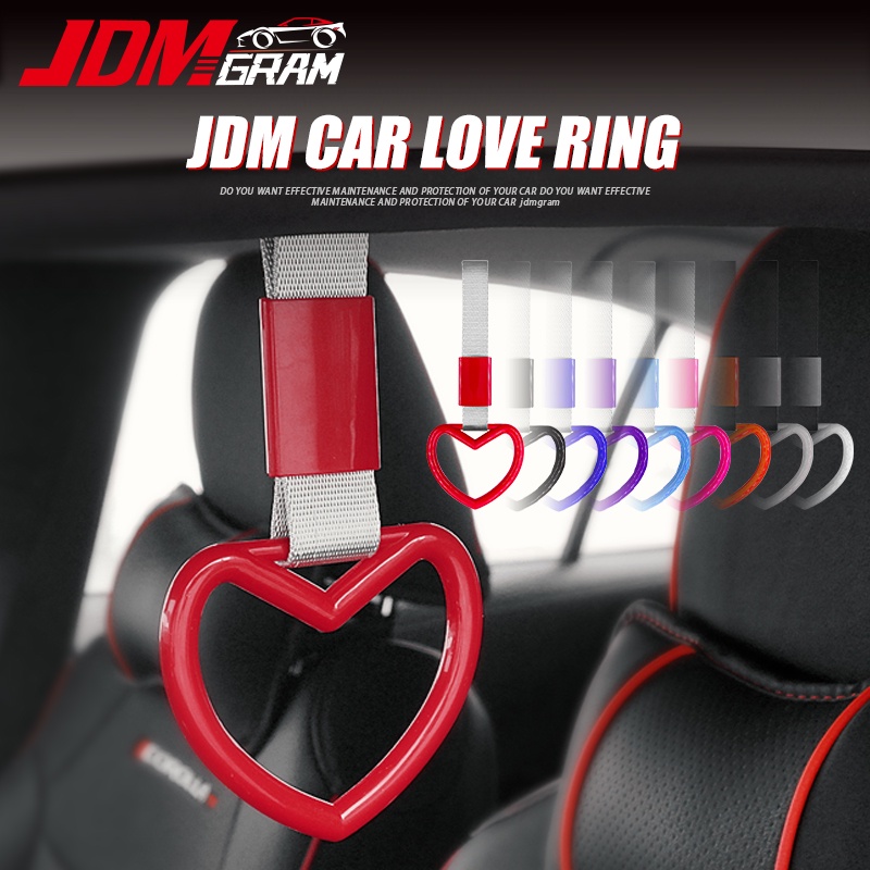 JDMGRAM JDM Car Hanging Decoration Heart Shape Auto Japanese Style ...