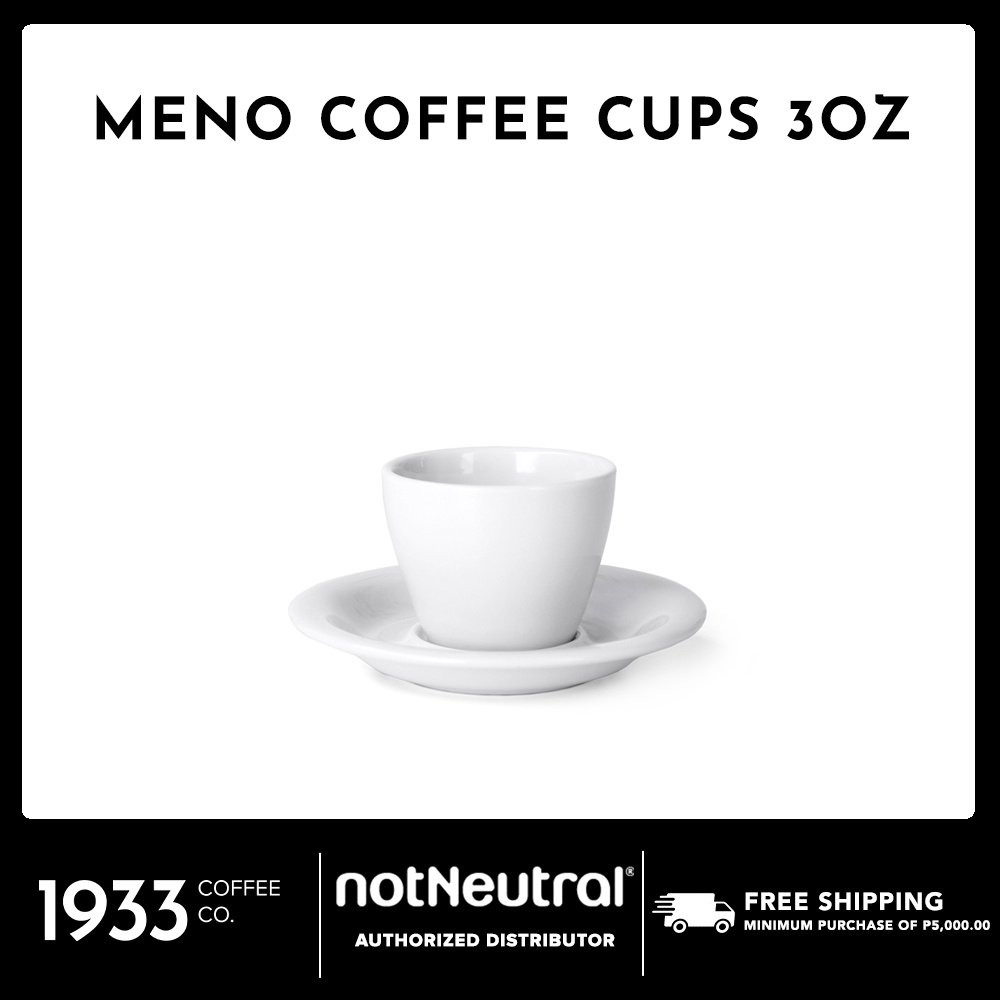 notNeutral MENO 3oz Espresso Cup and Saucer Set Fine porcelain coffee ...