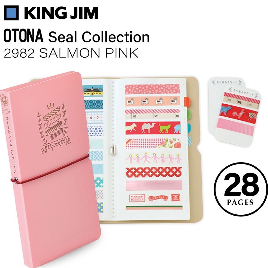 KING JIM No 2982- Masking/WASHI TAPE Collection Folder (28 pages ...