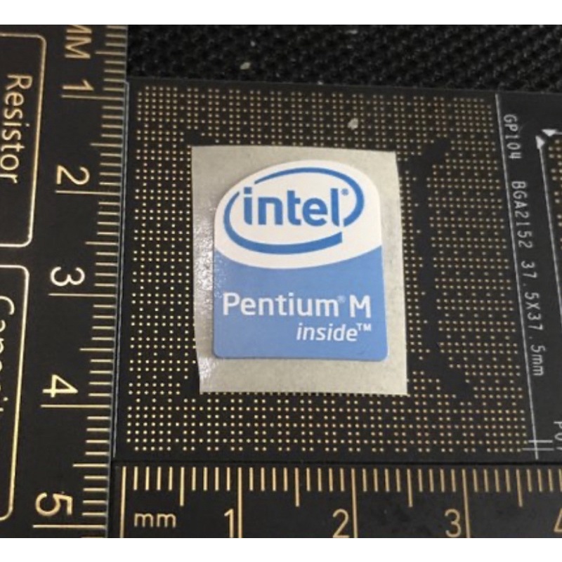 Intel Pentium M gen2 logo Sticker Sticker ori | Shopee Philippines