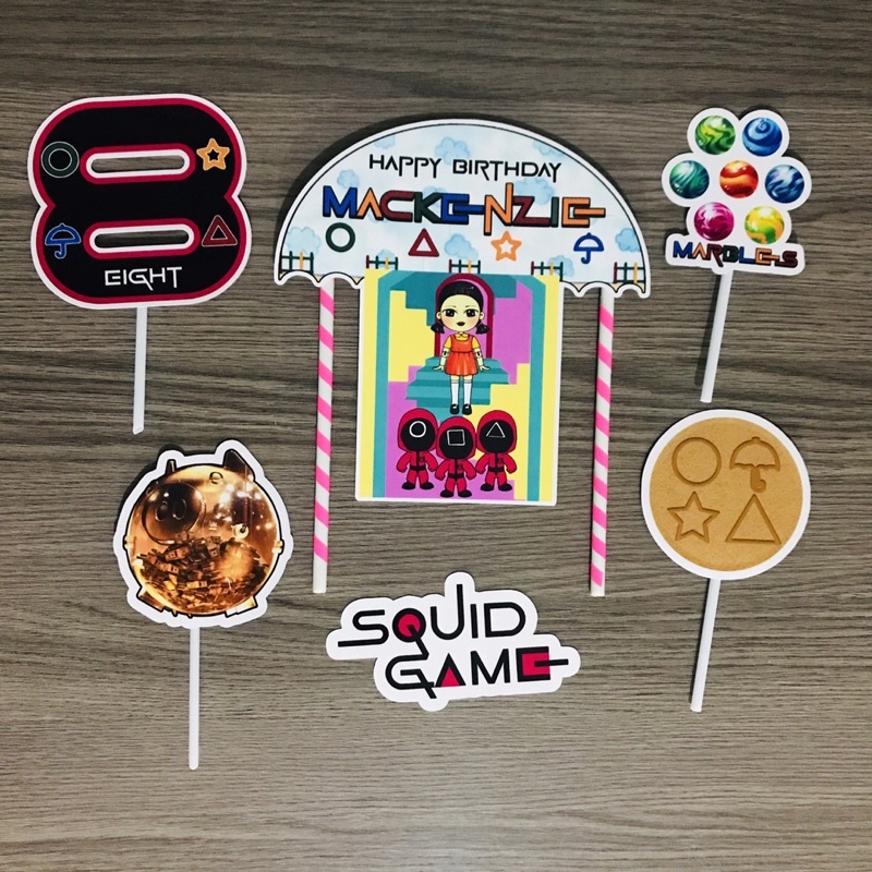 Squid Game Cake Topper Set | Shopee Philippines