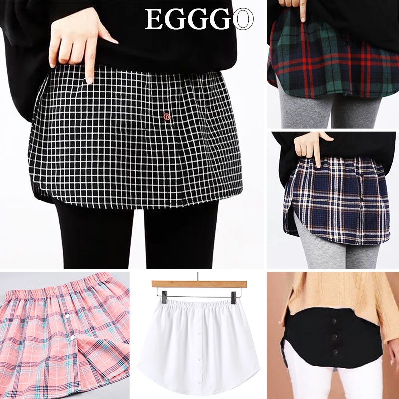 [Premium Quality] 12 Colors Women's Cotton Shirt Extender Muslimah Fake ...