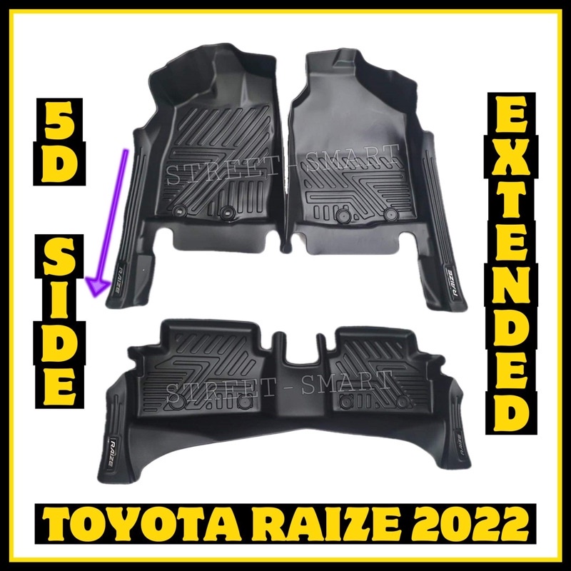 TOYOTA RAIZE 2022-2025 5D SIDE EXTENDED MATTING | Shopee Philippines