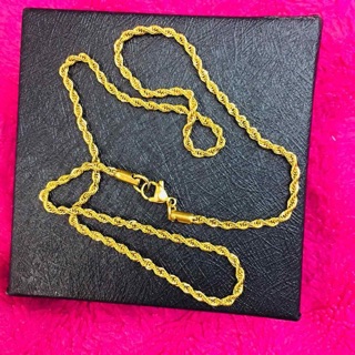 Stainless Rope Chain Gold 22inch 20inch 18inch 14inch for kids and ...