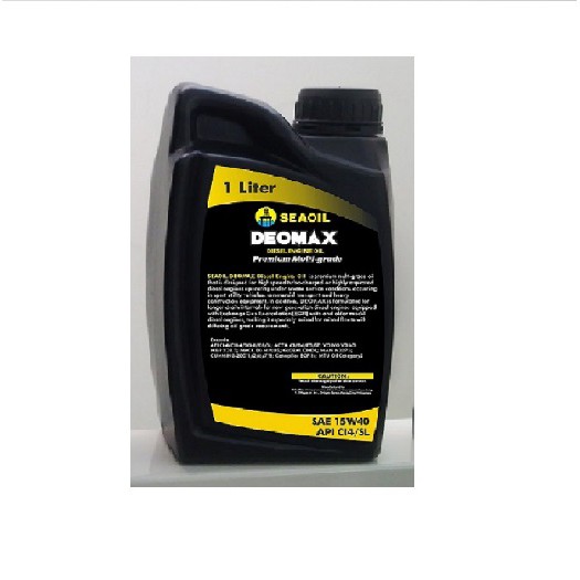 Seaoil Deomax Engine Oil Premium Multi-grade SAE 15W40 1 Liter | Shopee ...