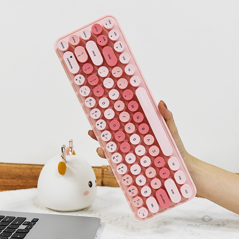 MOFii iMini Cute Mute Wireless Keyboard and Mouse Set Home Office ...