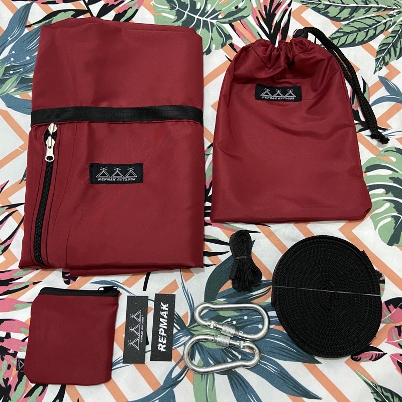 RepmaK Heavy Duty Cocoon-type Hammock / Outdoor hammock with carab and ...