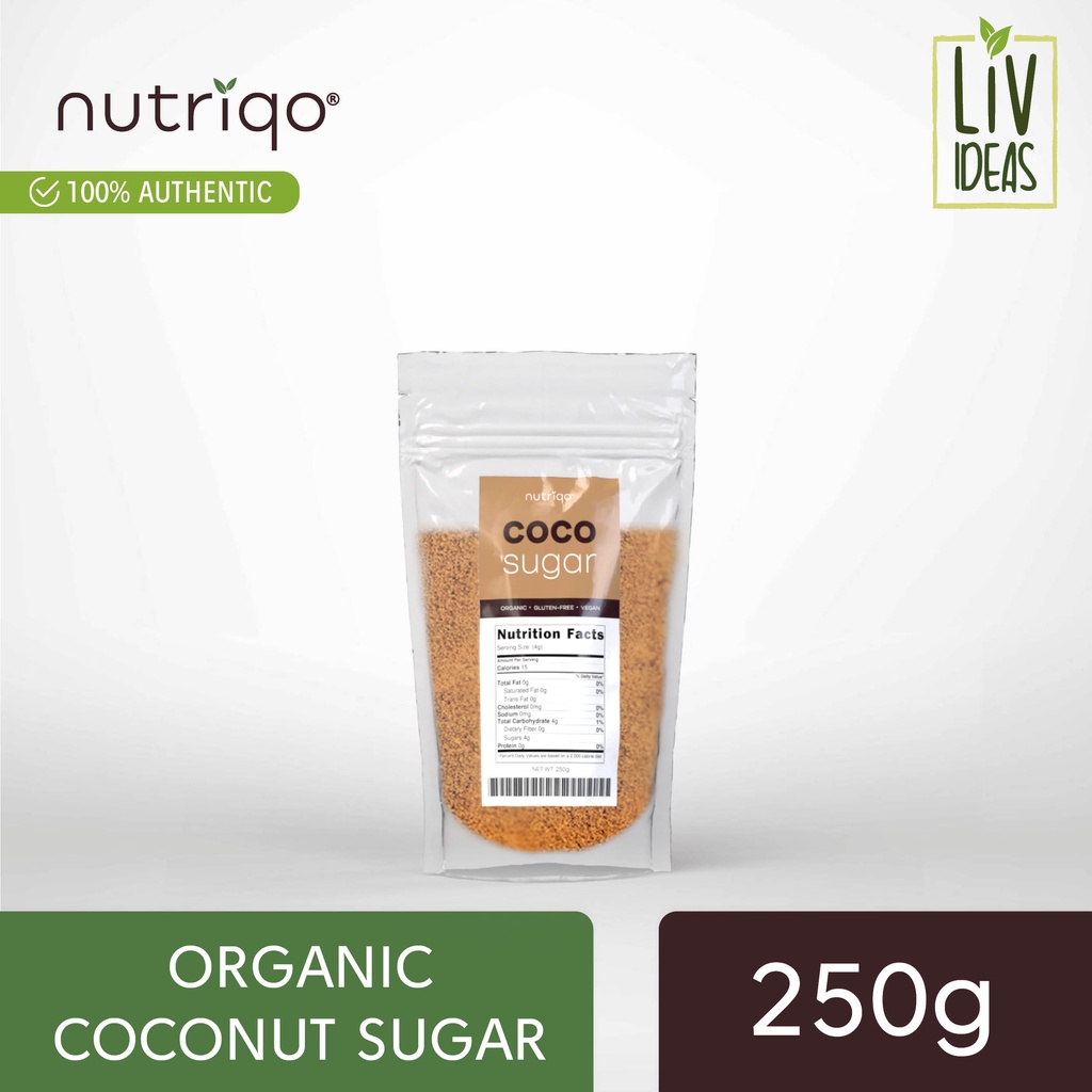 Nutriqo Organic Coconut Sugar 250g | Shopee Philippines