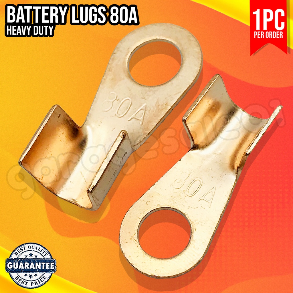 Battery Lug 80A Pure Copper Heavy Duty (Per Piece) | Shopee Philippines