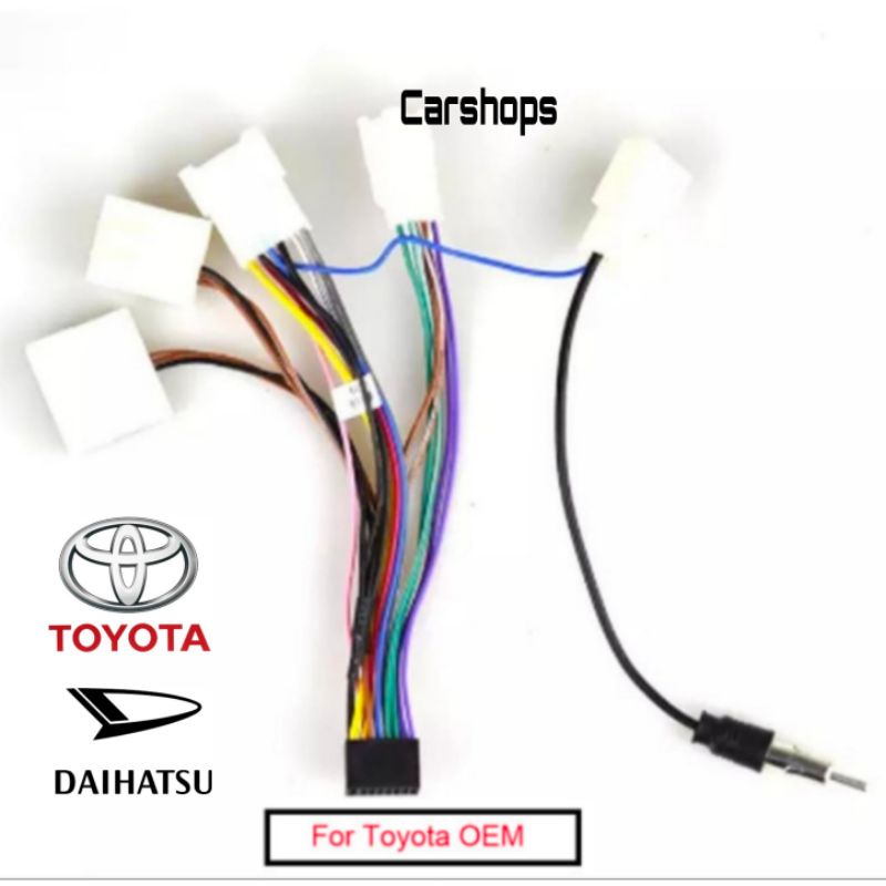 Toyota / Daihatsu PNP Cable For Android Headunit Socket Plug And Play ...