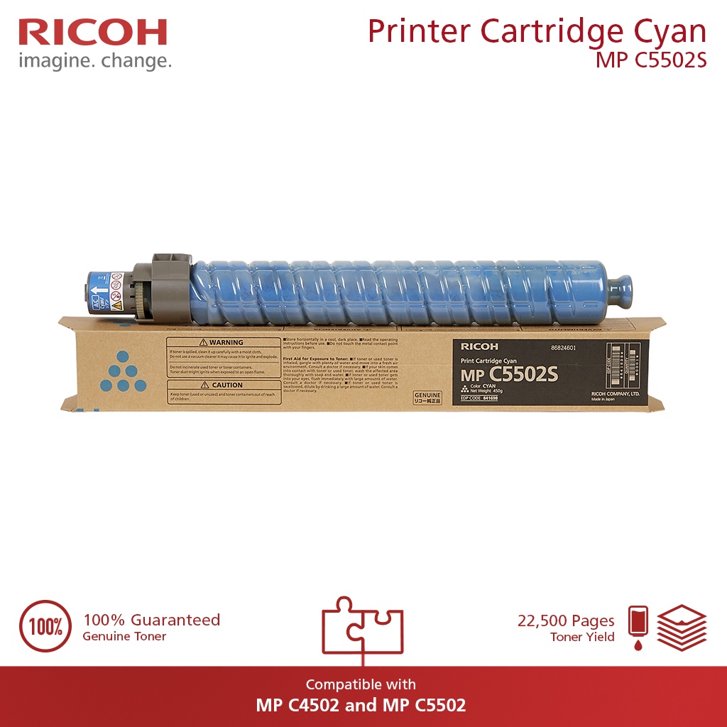 Ricoh MPC4502 / MPC5502- Print Cartridge MP C5502S | Shopee Philippines