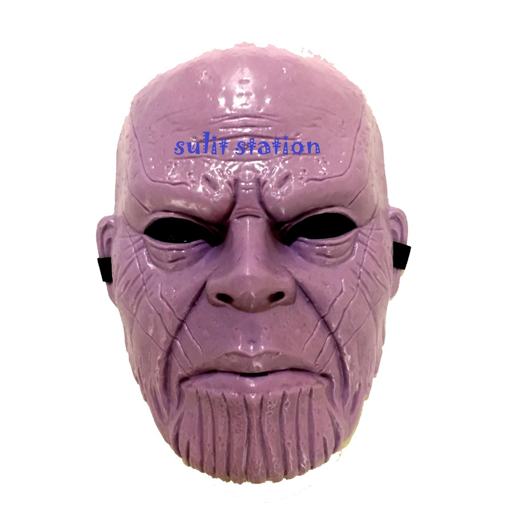 SUPER HERO AVENGERS THANOS COSTUME COSPLAY LED LIGHTED FACE MASK MASKS ...