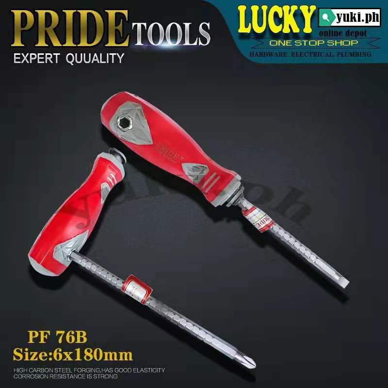 PF76B PRIDE MAGNETIC-TIPPED & THREE WAY SCREW DRIVER | Shopee Philippines