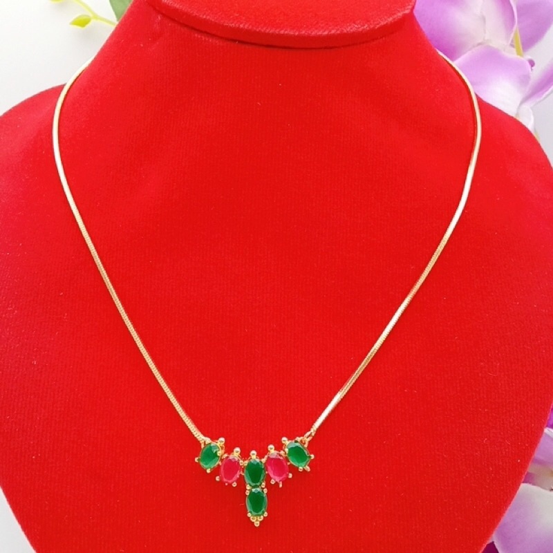 Gold plated jewelry xuping swaloski necklace imported star+ | Shopee ...