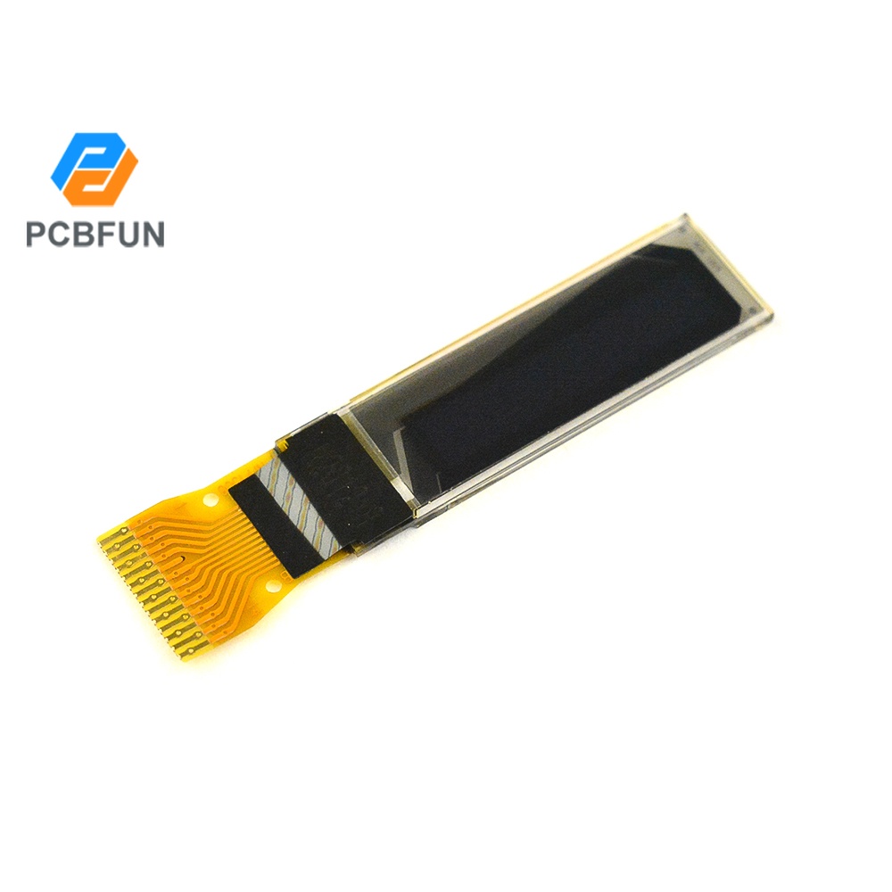 Pcbfun 3 3v 0 69 Inch Monochrome Oled Lcd Screen Module 14pin 96 16 Resolution Ssd1306 Spi Iic