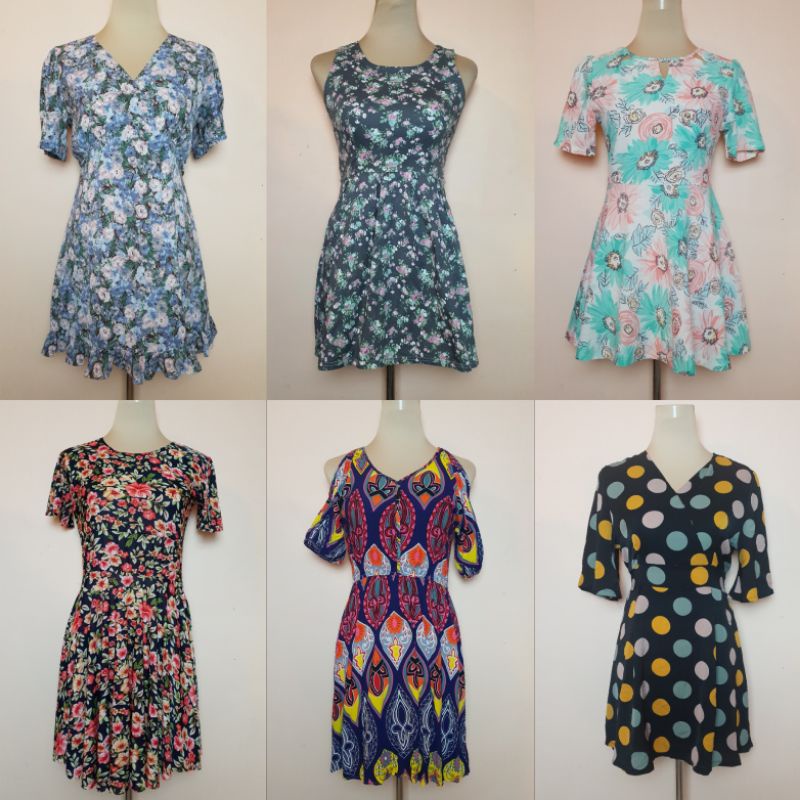 Preloved / Ukay-ukay Trendy Dress Set 1 | Shopee Philippines