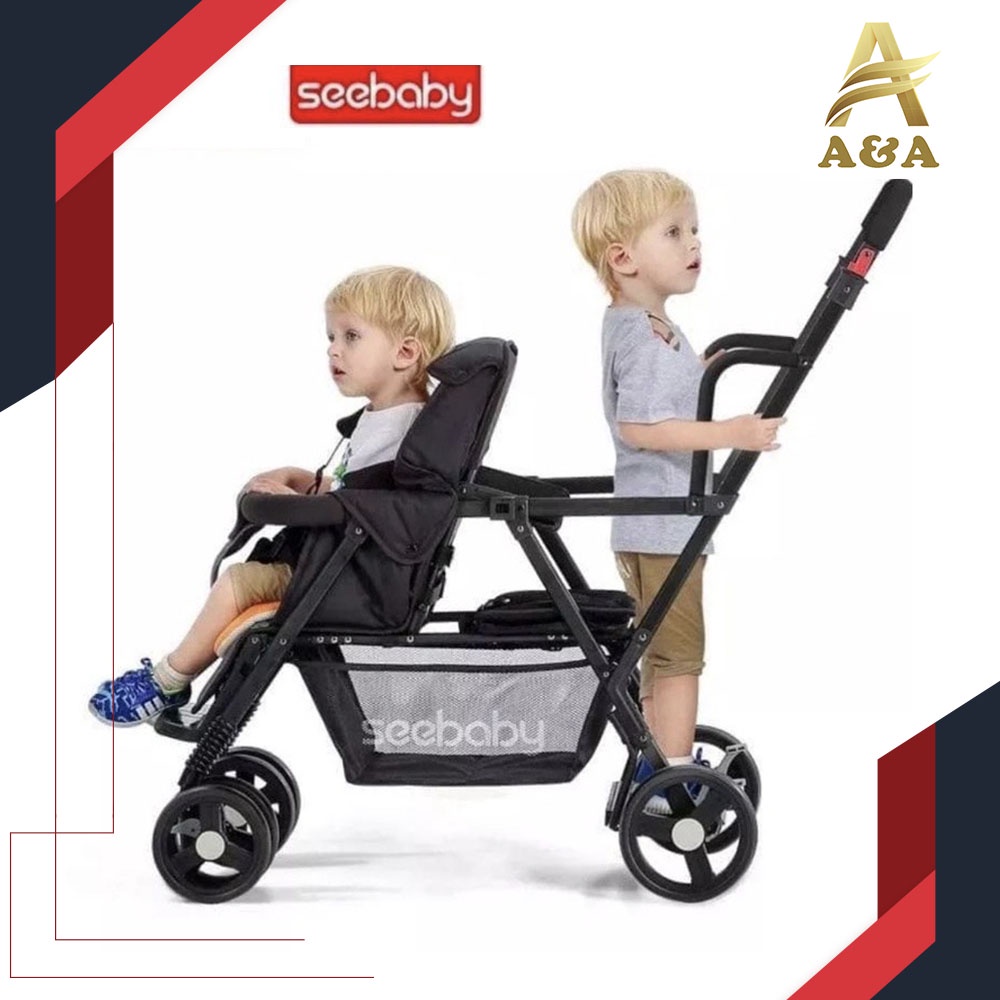 SEE BABY TANDEM STROLLER HEAVY DUTY | Shopee Philippines