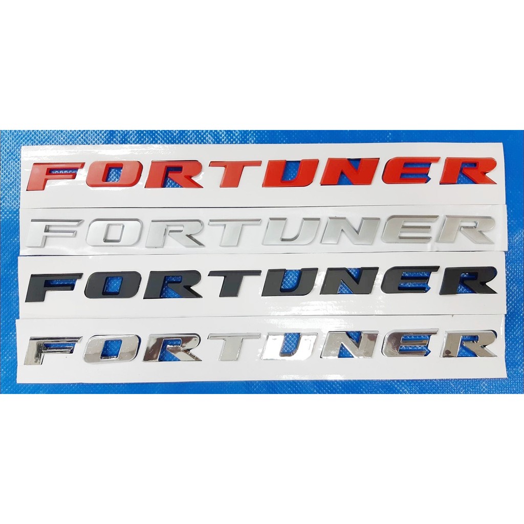 Fortuner Logo On The Rear Side | Shopee Philippines