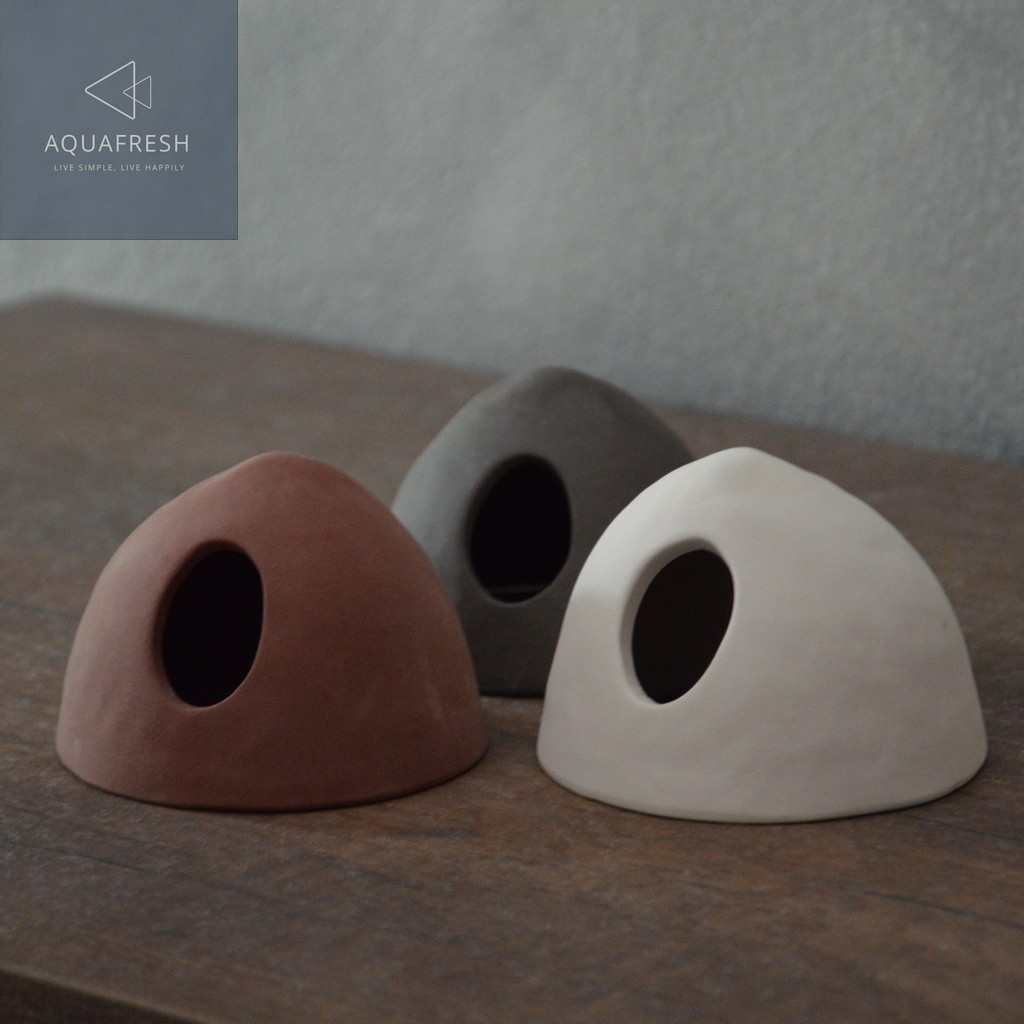 Coconut Breeding Cave Ceramic Fish Shell For Dwarf Cichlids Safe Strong ...