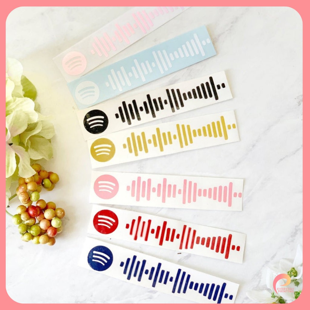 CUSTOM Spotify song decal// Car Decal// Laptop Decal// Spotify song ...