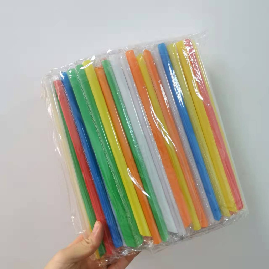 100pcs Boba Straw/Milk Tea Straw Individual Wrapped Pearl Straw ...