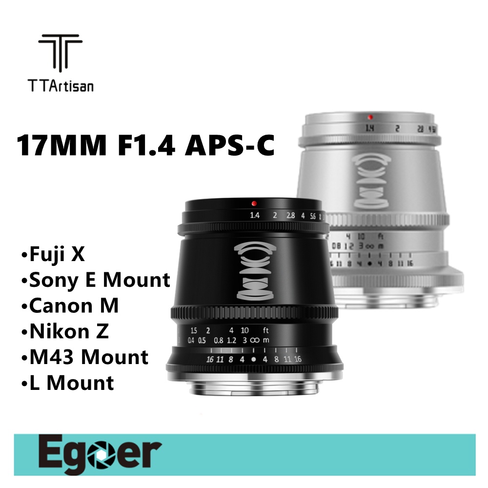 Ttartisan 17mm F1 4 Aps C Cameras Lens Manual Focus Mf For Fx Ef M